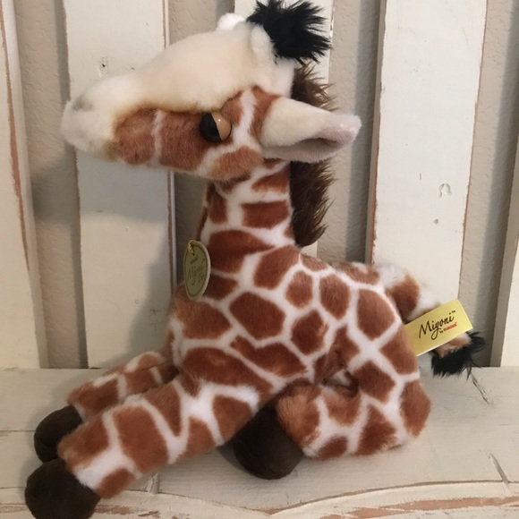 Aurora | Toys | Miyoni Tots By Aurora Baby Giraffe Sitting Plush ...